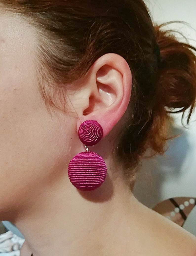 Bon Bon Earrings. Ball Drop Earrings. Bonbons Earrings. - Etsy