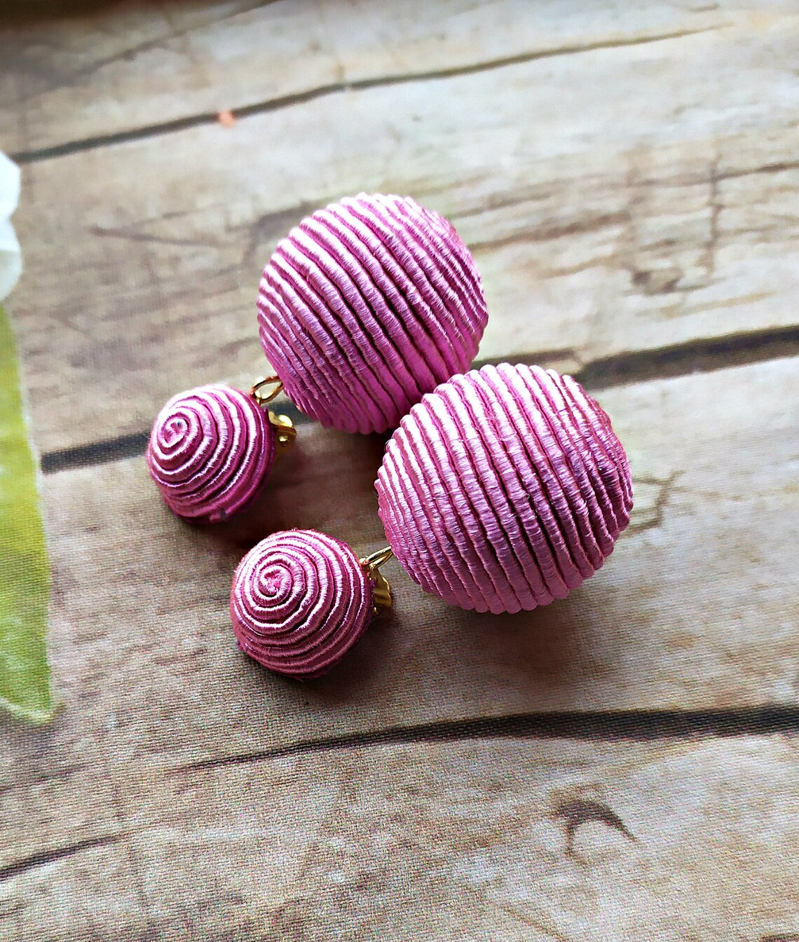 Bon Bon Earrings. Ball drop earrings. Bonbons earrings. | Etsy