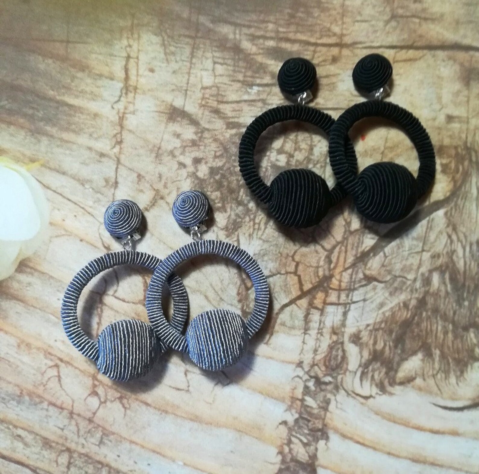 La La Hoop Earrings Multicolor/ Les bonbons earrings/ La La | Etsy