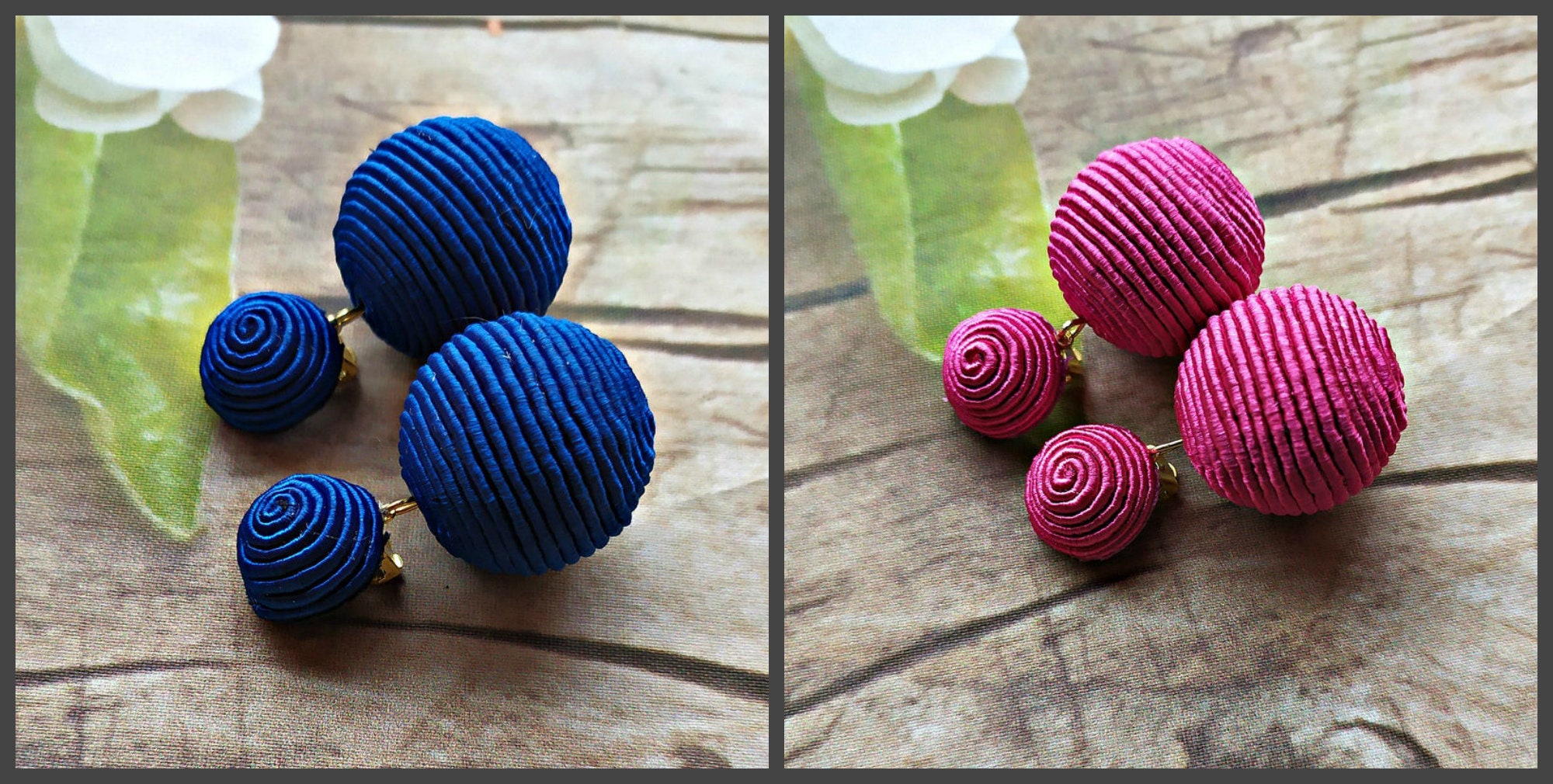 Bon Bon Earrings. Ball drop earrings. Bonbons earrings. | Etsy