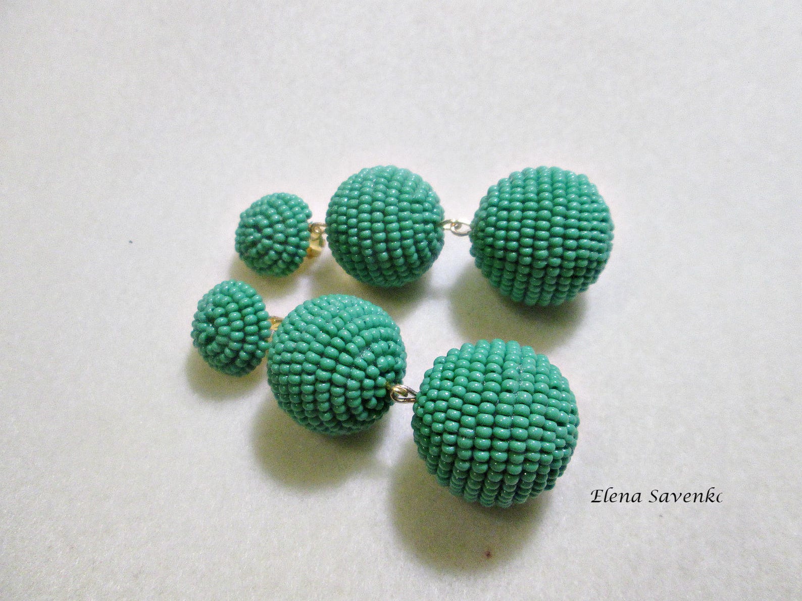 Bon Bon Earrings. Ball Drop Earrings. Bonbons Earrings Green - Etsy