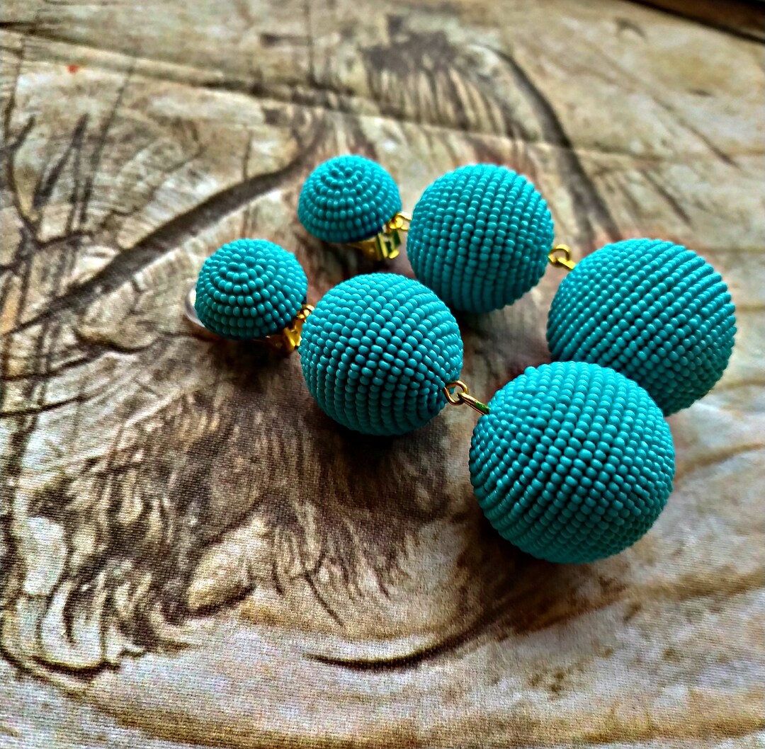 Bon Bon Earrings. Ball Drop Earrings. Bonbons Earrings. - Etsy