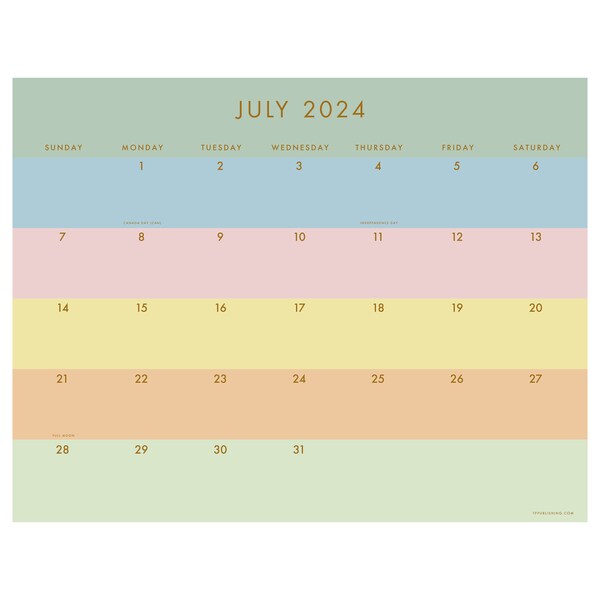 2024 Desk Pad Calendar - Etsy