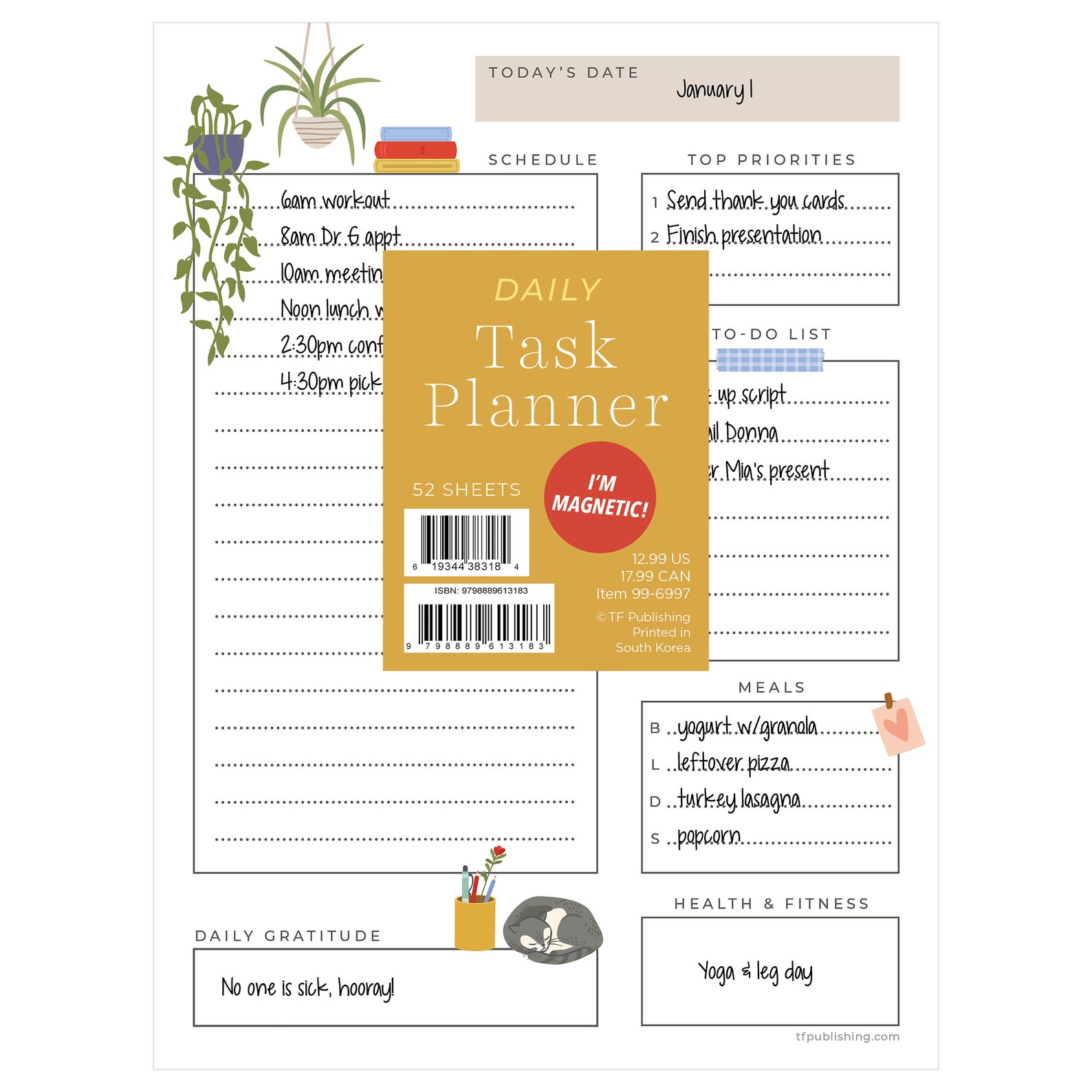Everyday Daily Task Pad - Etsy