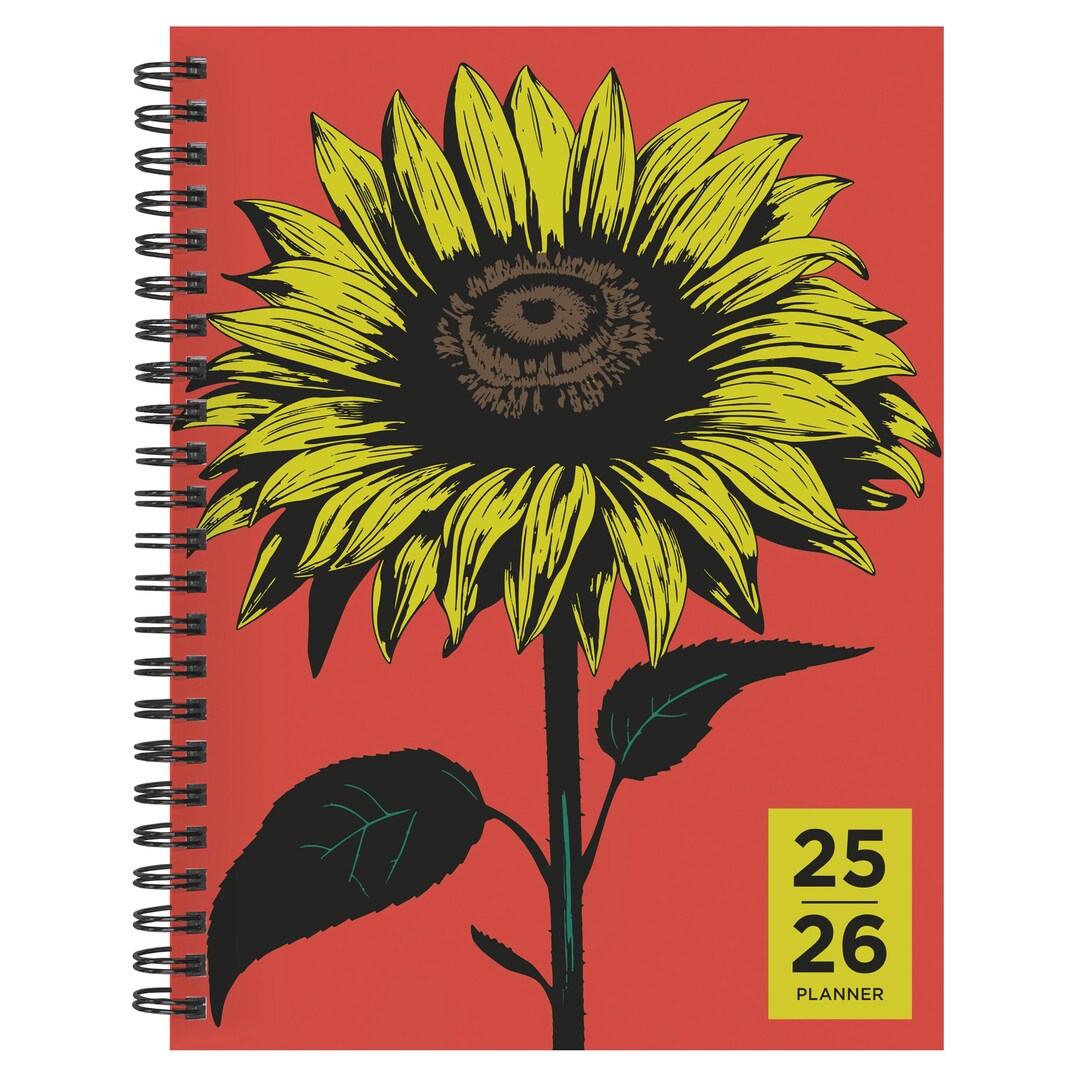 July 2025 - June 2026 Andy's Sunflower Medium Weekly Monthly Planner - Etsy