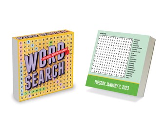 Word Search Calendar - Etsy