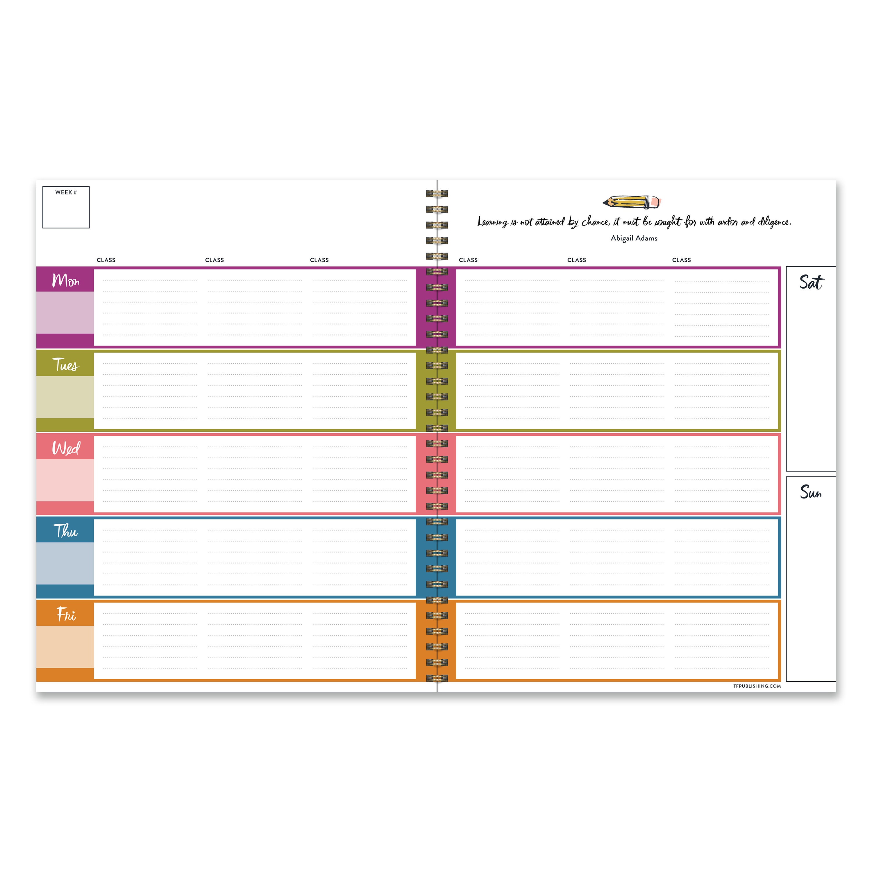 Undated Teacher Planner - Etsy