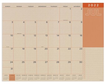 Academic Desk Pad Calendar - Etsy
