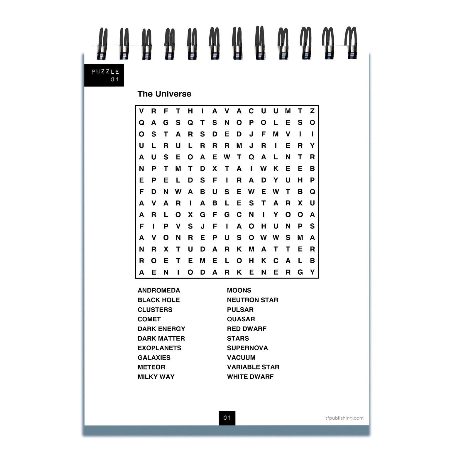 You Got This Word Search Puzzle Book - Spiral Puzzle Pad- Activity Book ...
