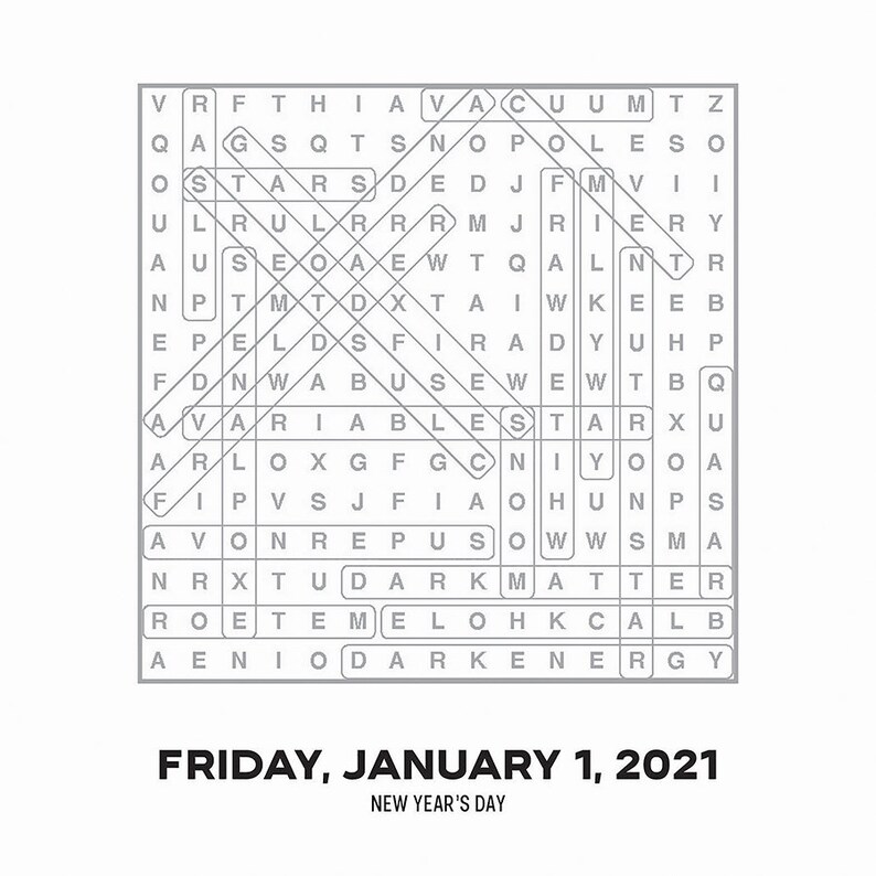 2021 Word Search Puzzles Daily Desktop Box Calendar 5.25x5.25 | Etsy