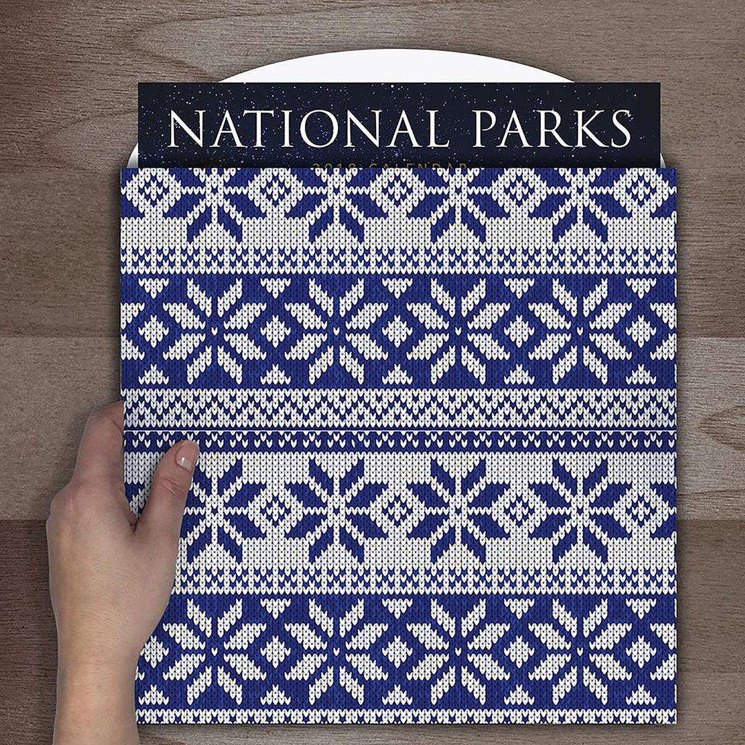 Snowflakes Calendar Wrap - Etsy