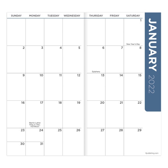 3.5x6.5 Pocket-sized calendar 2022-2023 Peony Flower 2-Year Small ...