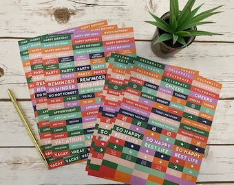 Planner Reminder Stickers - Etsy
