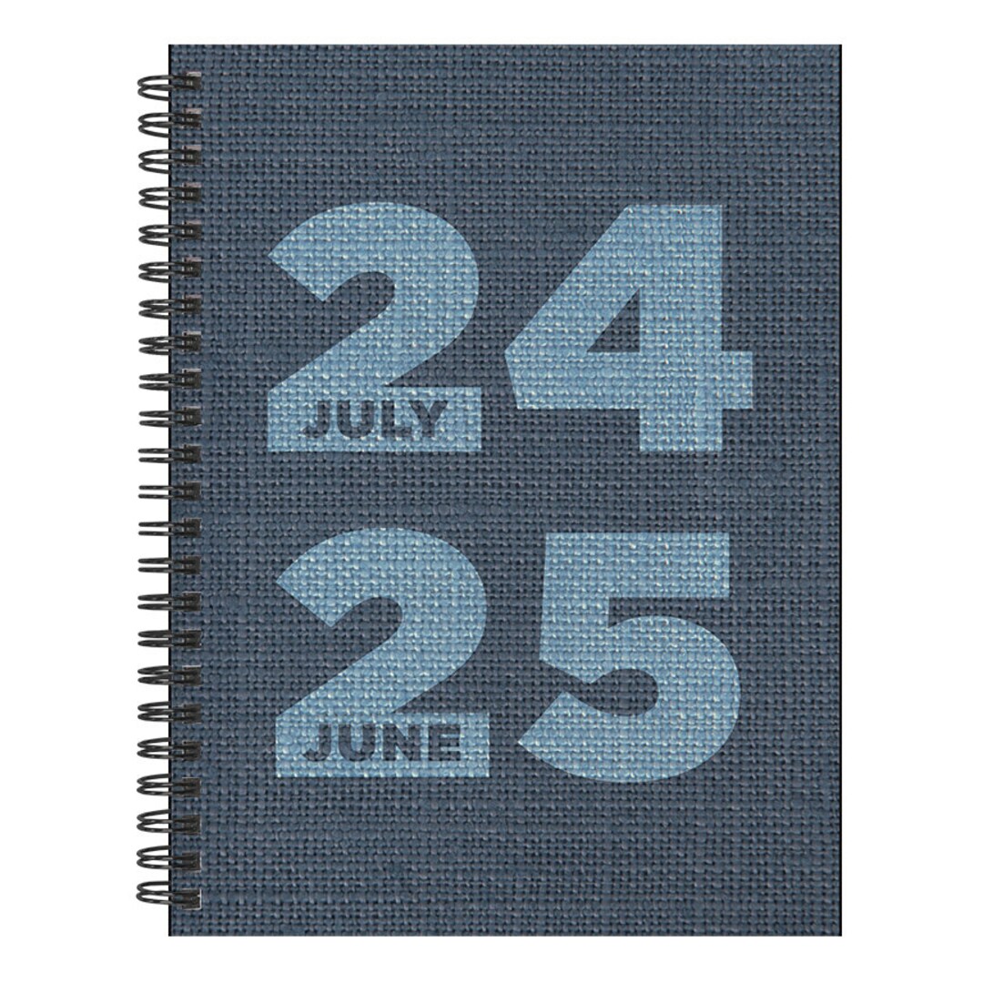 July 2024 June 2025 Denim Medium Weekly Monthly Planner - Etsy