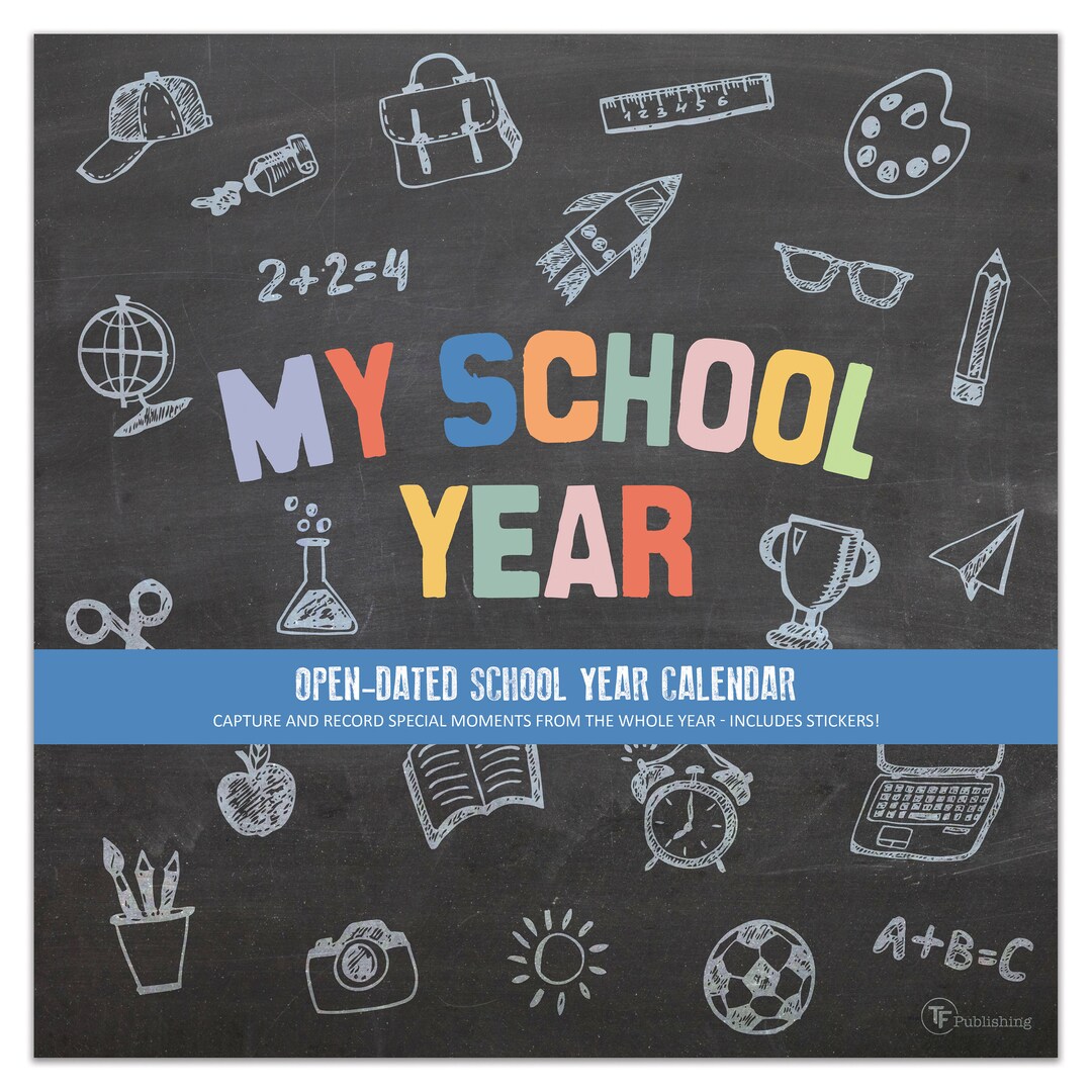 My School Year Undated Memory 12"x12" Wall Calendar-perfect for ...