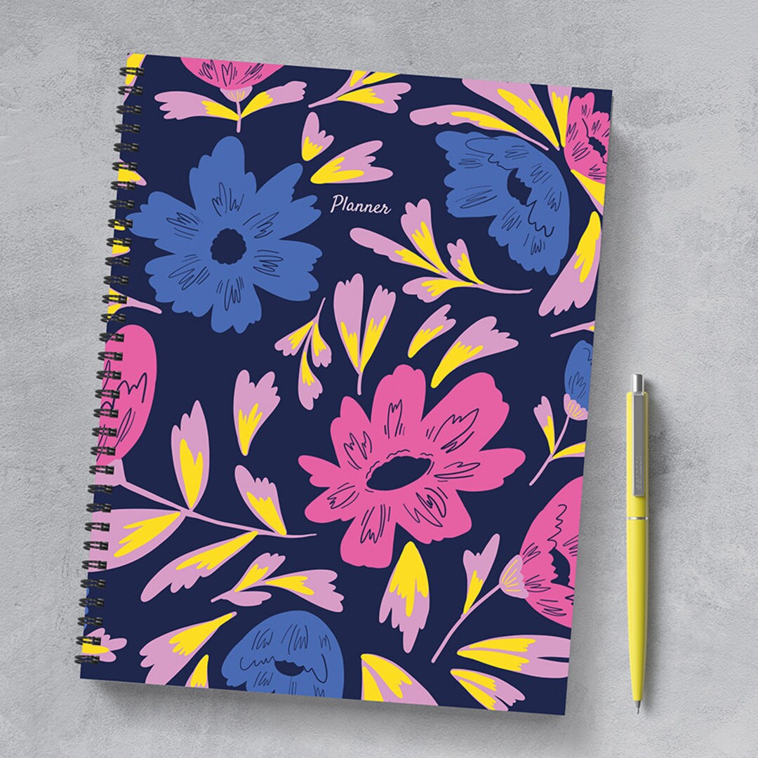 Undated 9x11 Bright Weekly Planner Perfect for Weekly Prep / Meal ...