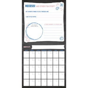 My School Year Undated Memory 12"x12" Wall Calendar-perfect for ...