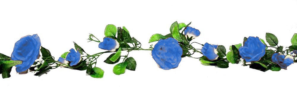 Transparent Flower Crown Blue