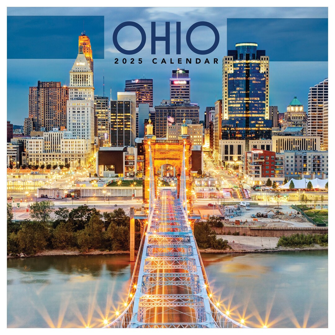 2025 Ohio Wall Calendar - Etsy