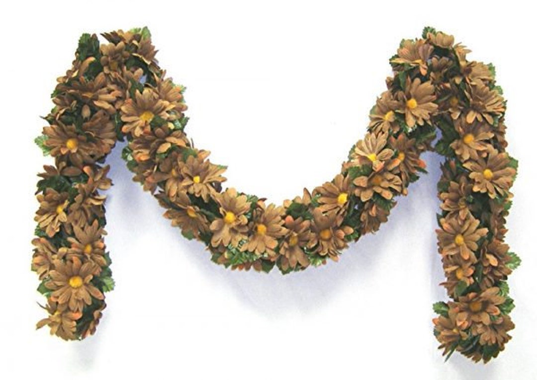Daisy Garland Set of 2 6ft Long Brown ARTIFICIAL - Etsy