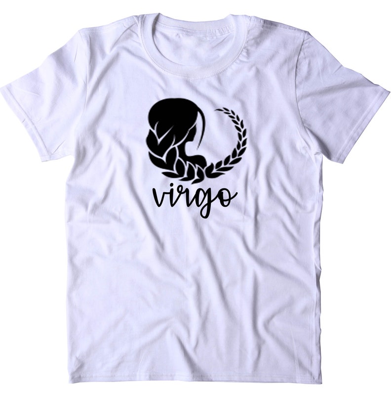 Virgo Sign Shirt Virgin Horoscope Zodiac Symbol Astrological Etsy