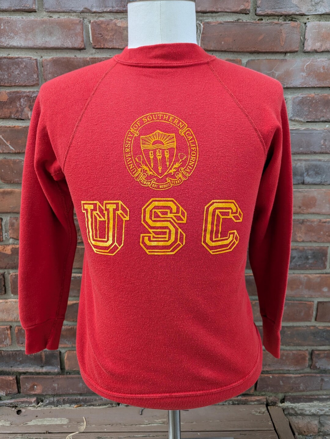 80s Vintage USC Trojans Sweatshirt / XS / University Southern ...