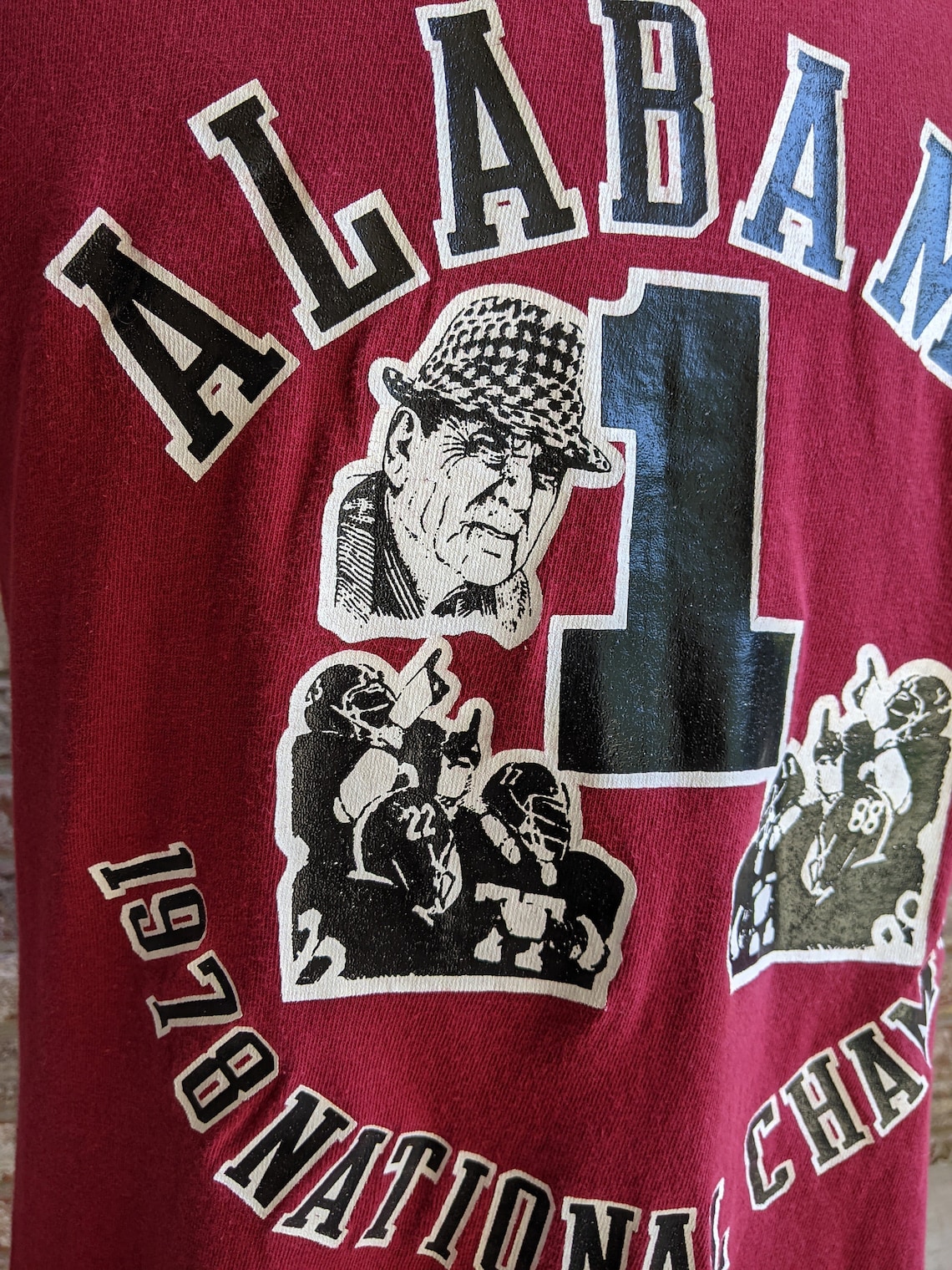 Rare Vintage Alabama Crimson Tide 1978 National Champs T Shirt - Etsy