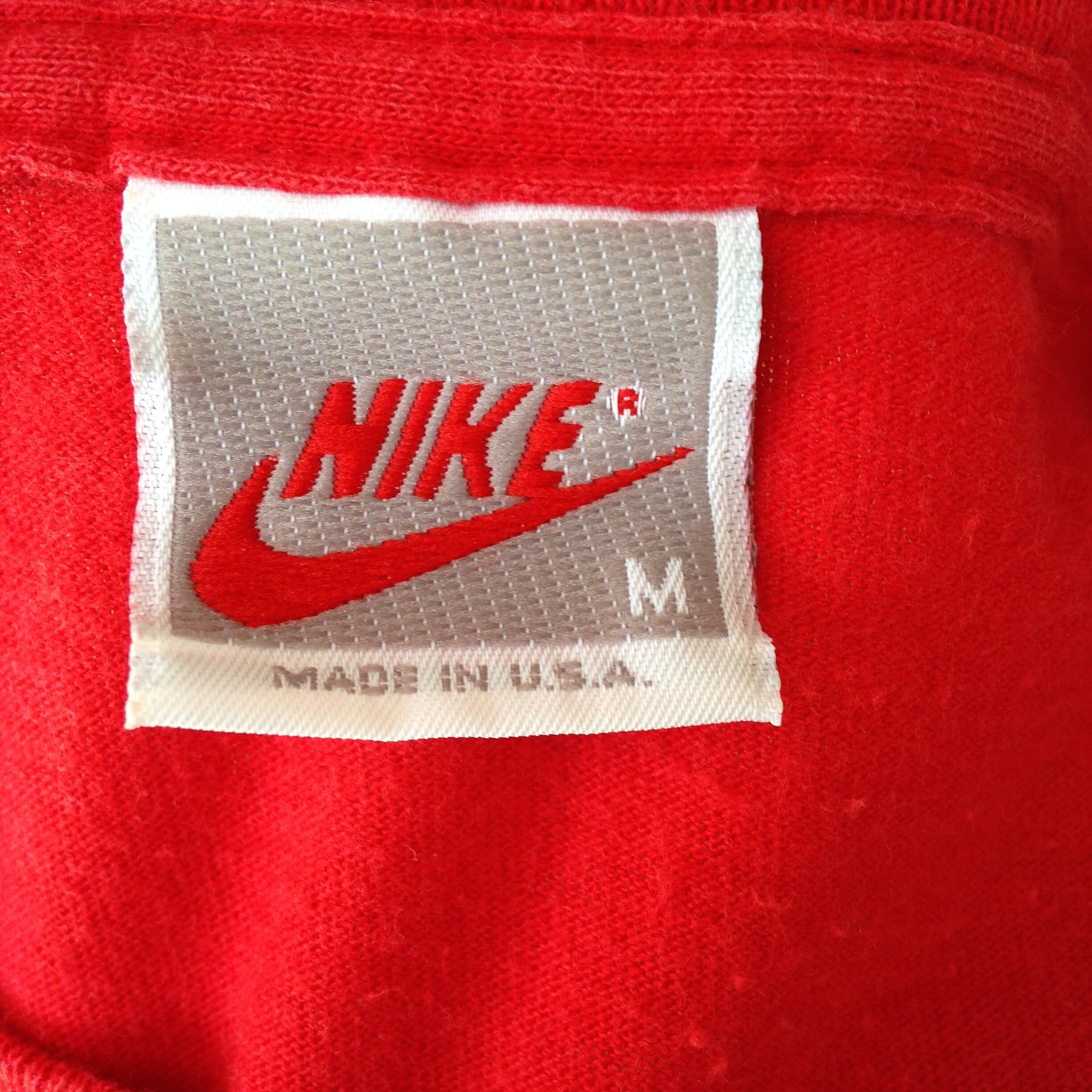 90s Vintage Nike T Shirt / Grey Tag/ Medium / Big Logo / Made | Etsy