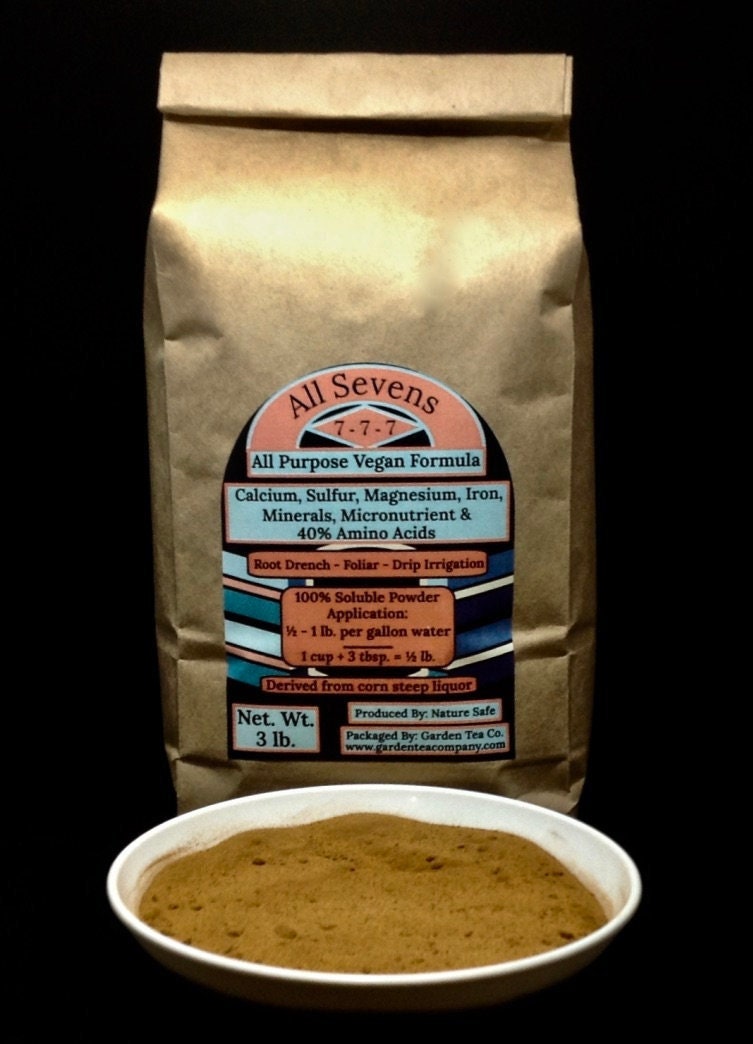 7-7-7 All Purpose Vegan Soluble Fertilizer All Sevens | Etsy