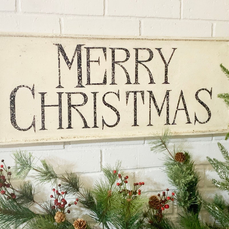 Farmhouse Christmas Sign - Etsy