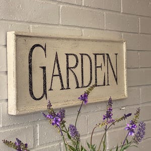 GARDEN SIGN / Vintage Style Signs,hand Made Signs, Hand Painted Signs ...