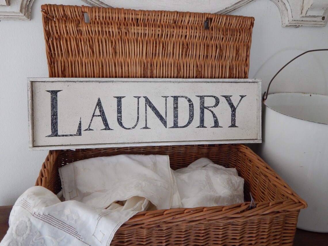 LAUNDRY SIGN Vintage Style Signs Hand Painted Signs - Etsy