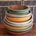 PAINTED WOODEN BOWLS/ 15 Inch Bowl / Farmhouse Decor/wood Bowls ...