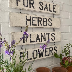 Vintage Style Farm Stand Sign/ Topiaries Signs/spring Décor / Garden ...