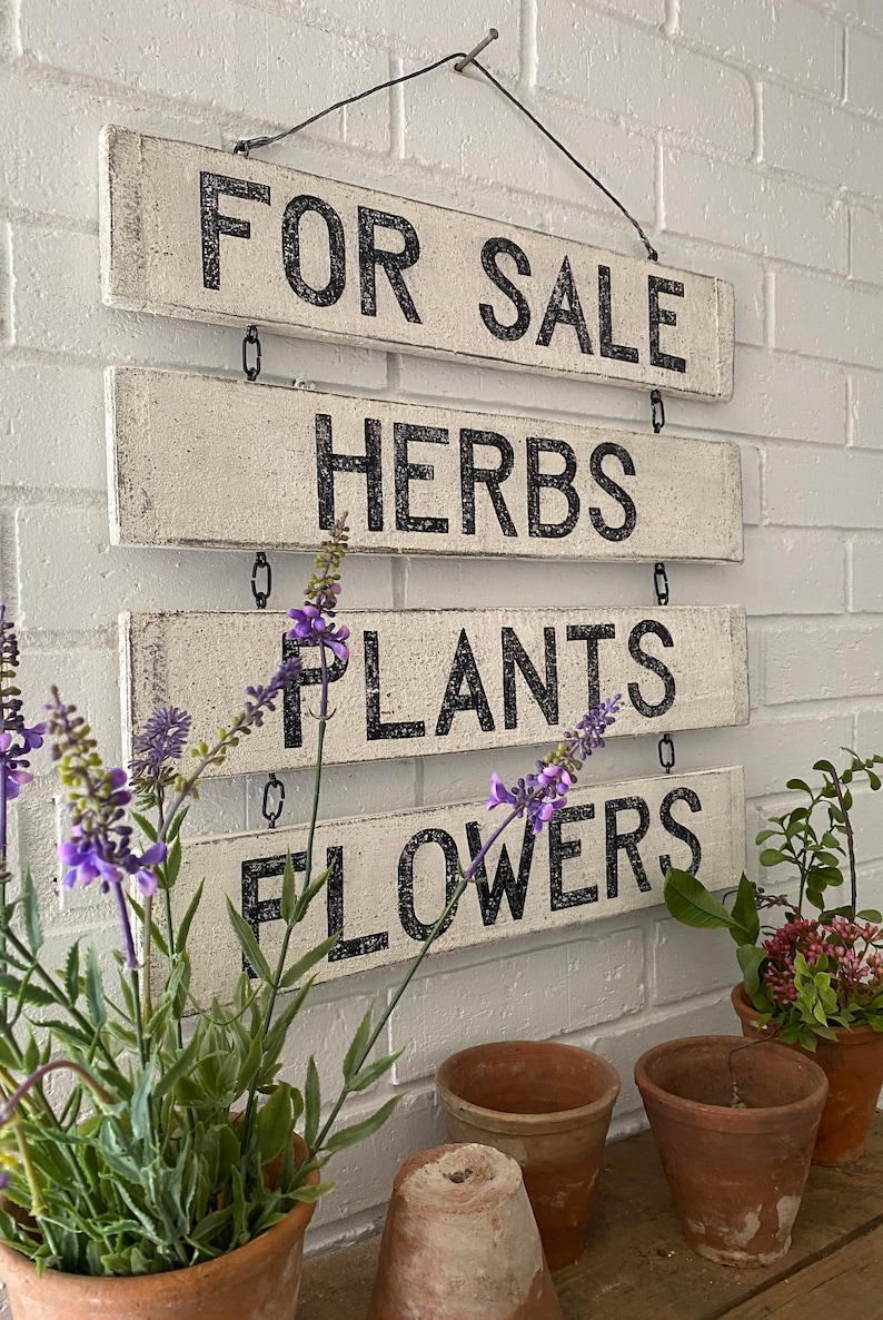 Vintage Style Farm Stand Sign/ Topiaries Signs/spring Décor / - Etsy