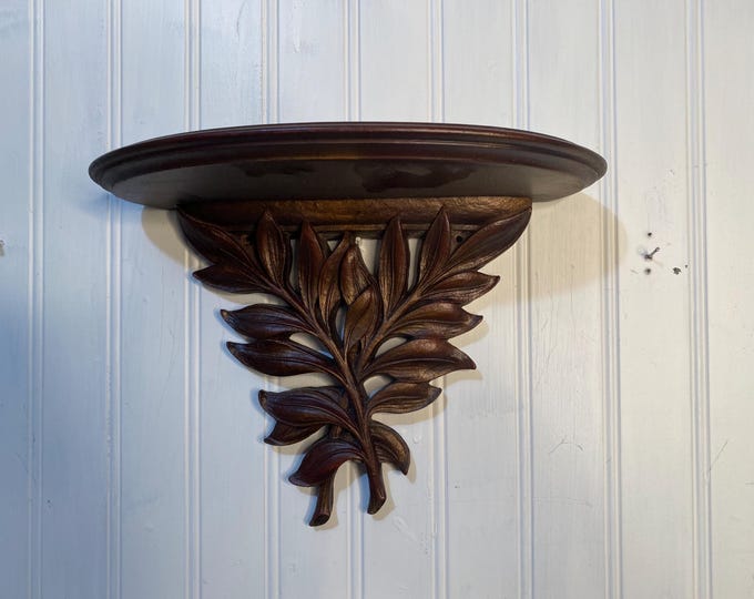 Pair of Vintage Syroco Wood Shelves - Etsy