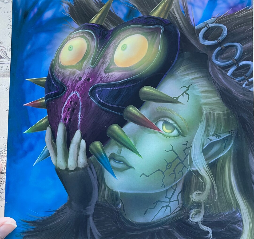 The Legend of Zelda Majoras Mask Wall Art Print Evil Zelda - Etsy