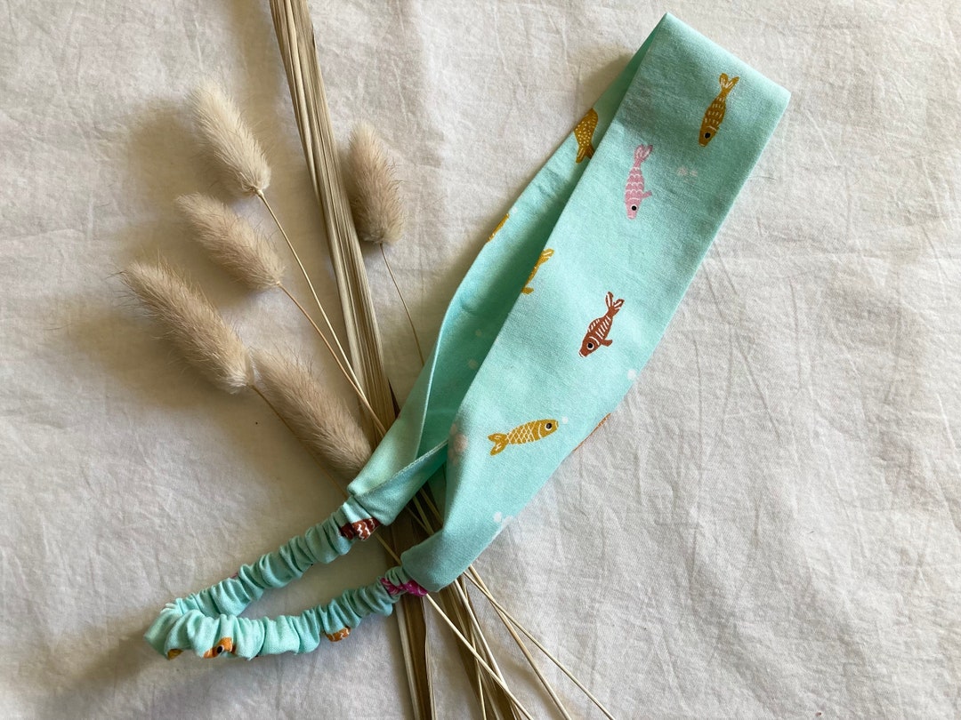 Koi Fish Headband in Light Teal Blue, Cute Handmade Hair Accessory Wth ...