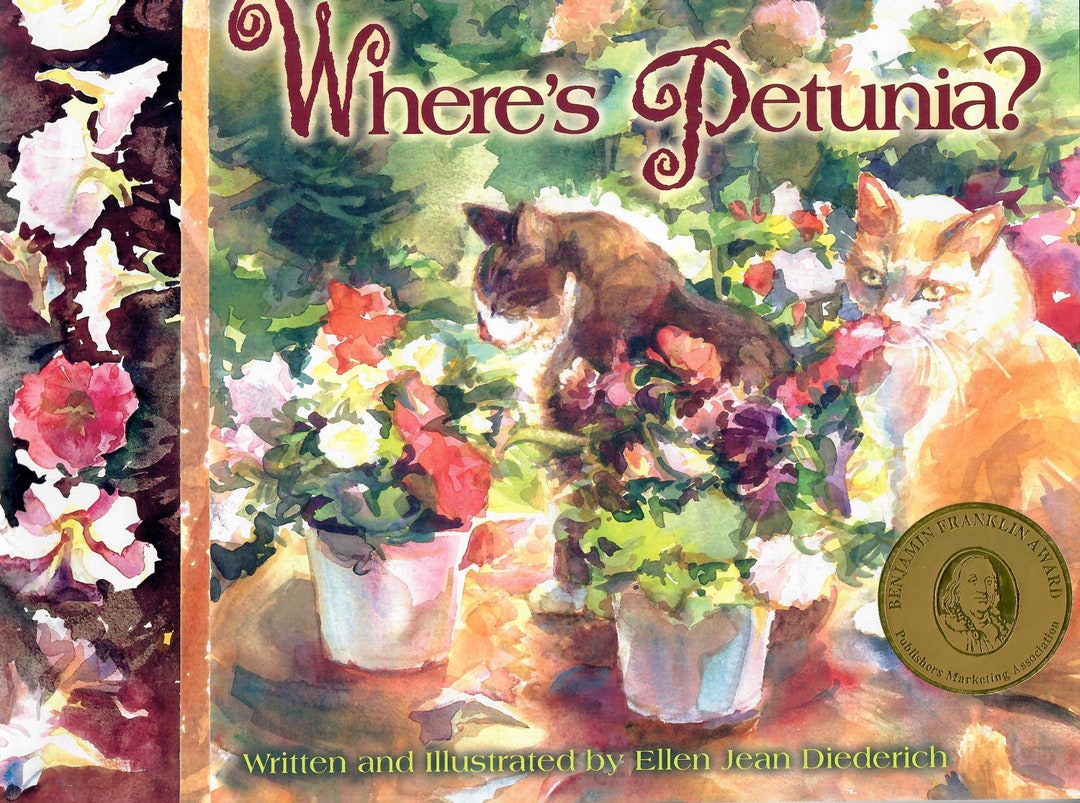 Where's Petunia? Hard Cover Book Ellen Jean Diederich Author Artist - Etsy