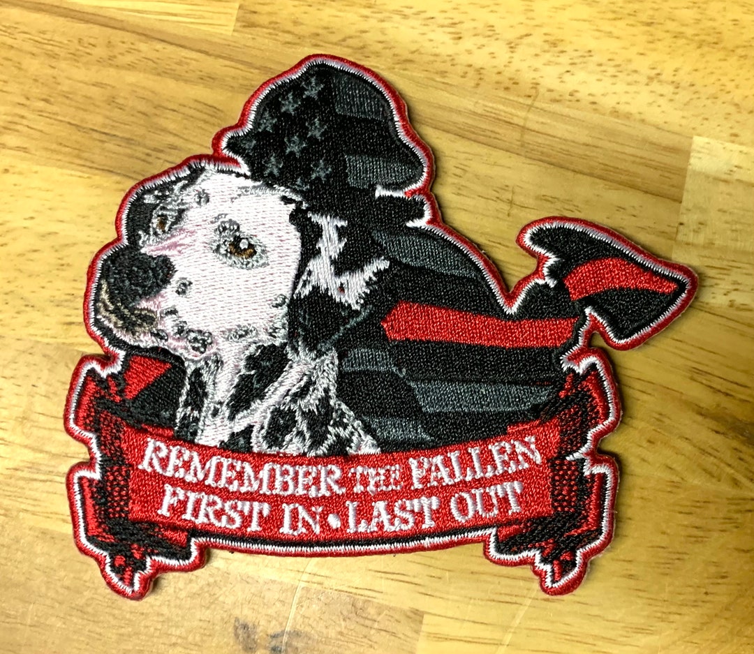 Thin Red Line Fire Fighter Patch - Etsy