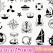 Sailor/nautical - 35 Svg/dxf/eps/silhouette Studio/png - Silhouettes ...