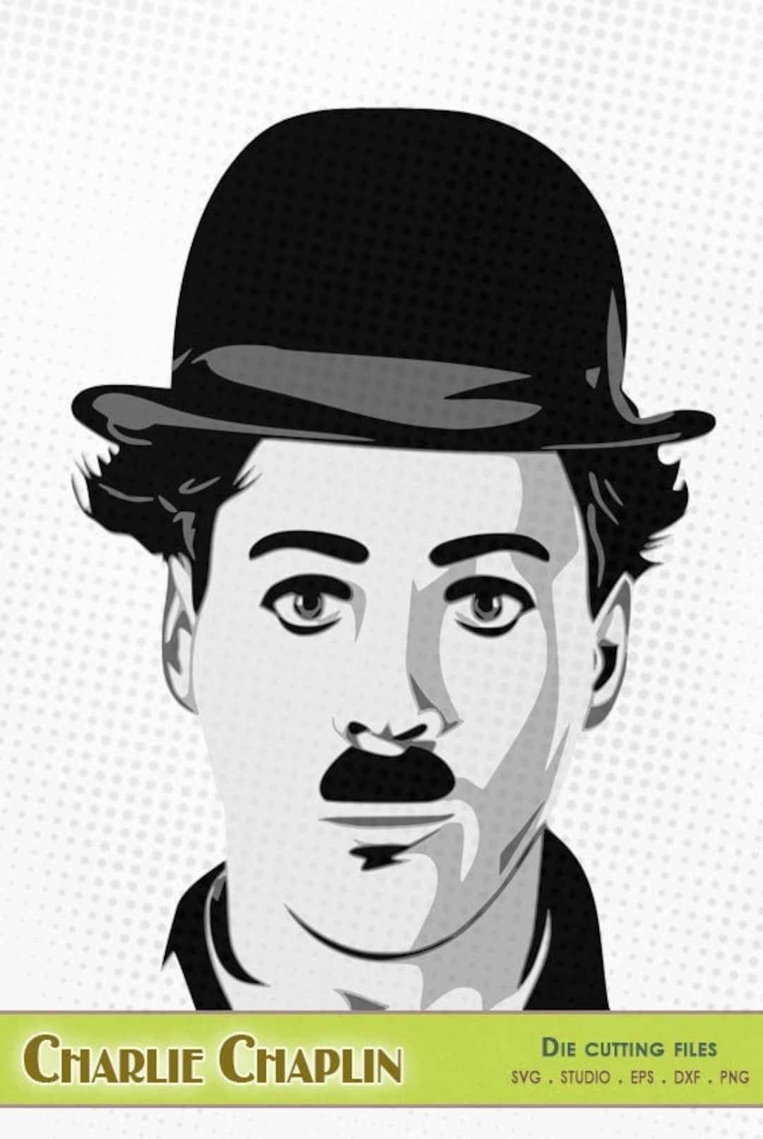 Charlie Chaplin (charlot / the Tramp) - Svg / Eps / Dxf / Png ...