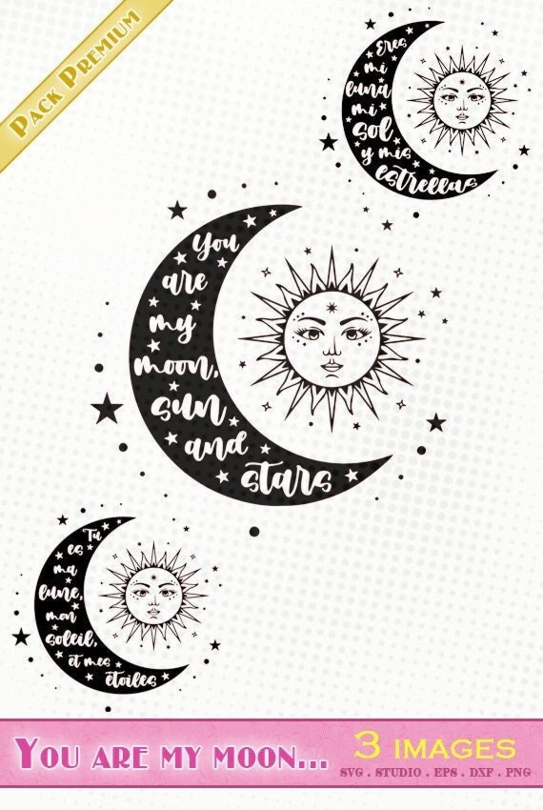 3 Star And A Sun Png Clipart