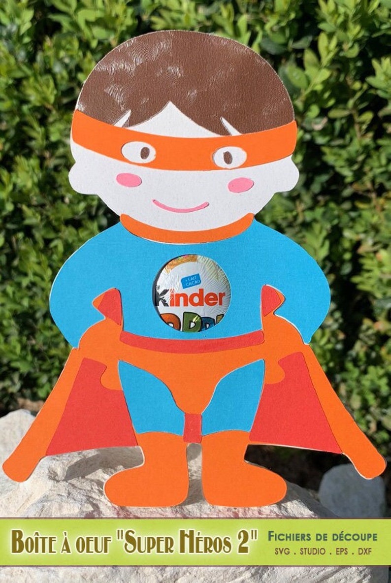 Super Heroes 2 Egg Box Svg / Eps / Dxf / Png / Silhouette Studio File ...