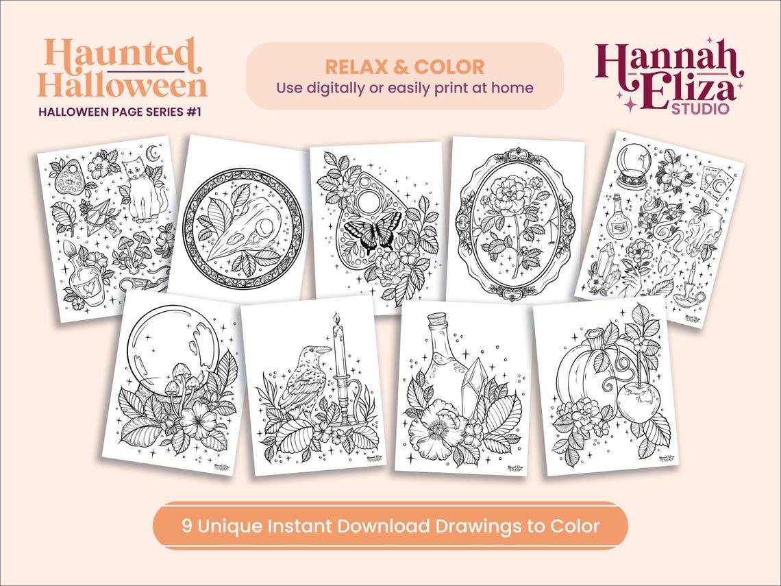 Printable Coloring Page, Coloring Pages for Adults, Kids Coloring Page ...