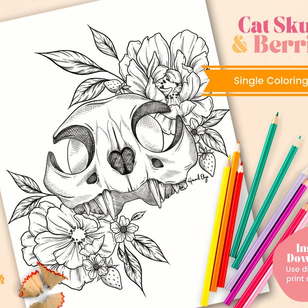 Indie Coloring Page - Etsy