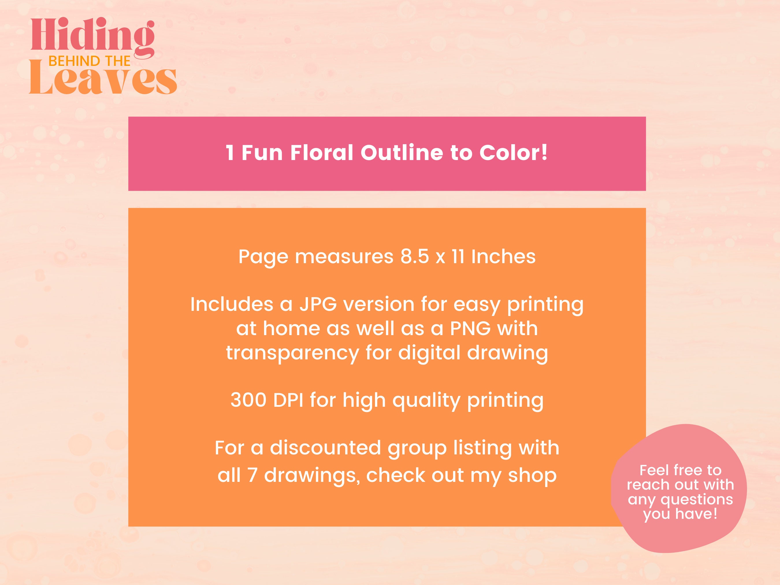 Hidden Leaves Coloring Page 3 Individual Coloring Page - Etsy