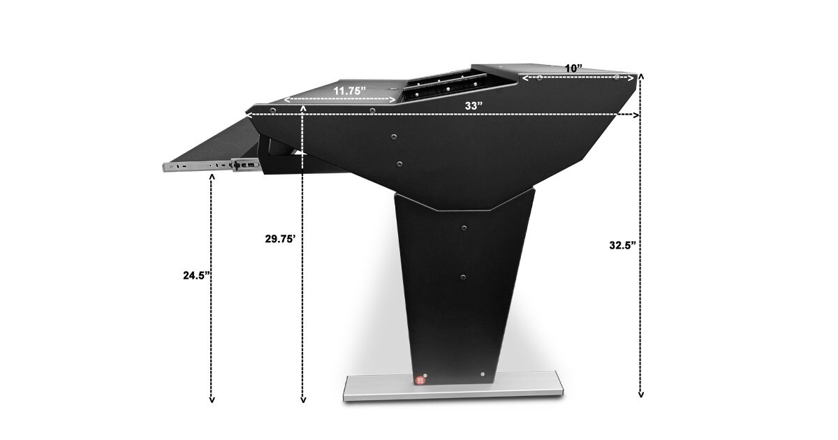Analogue- KB-12 RU Studio Desk- Black - Etsy