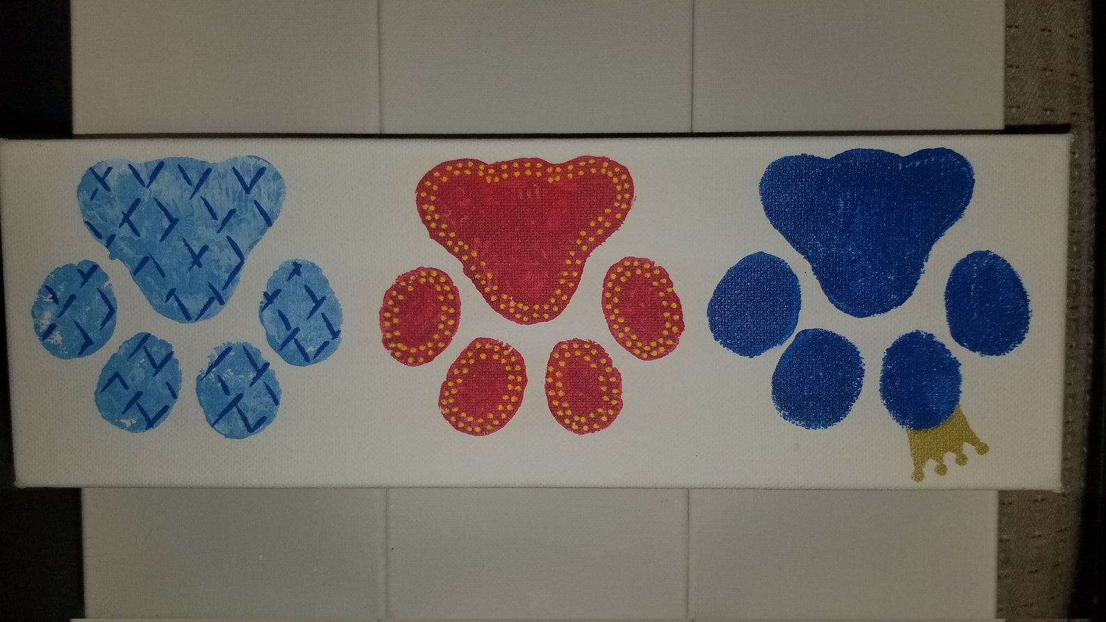 KC Royals Chiefs Sporting Dog/cat/pet Paw Art - Etsy