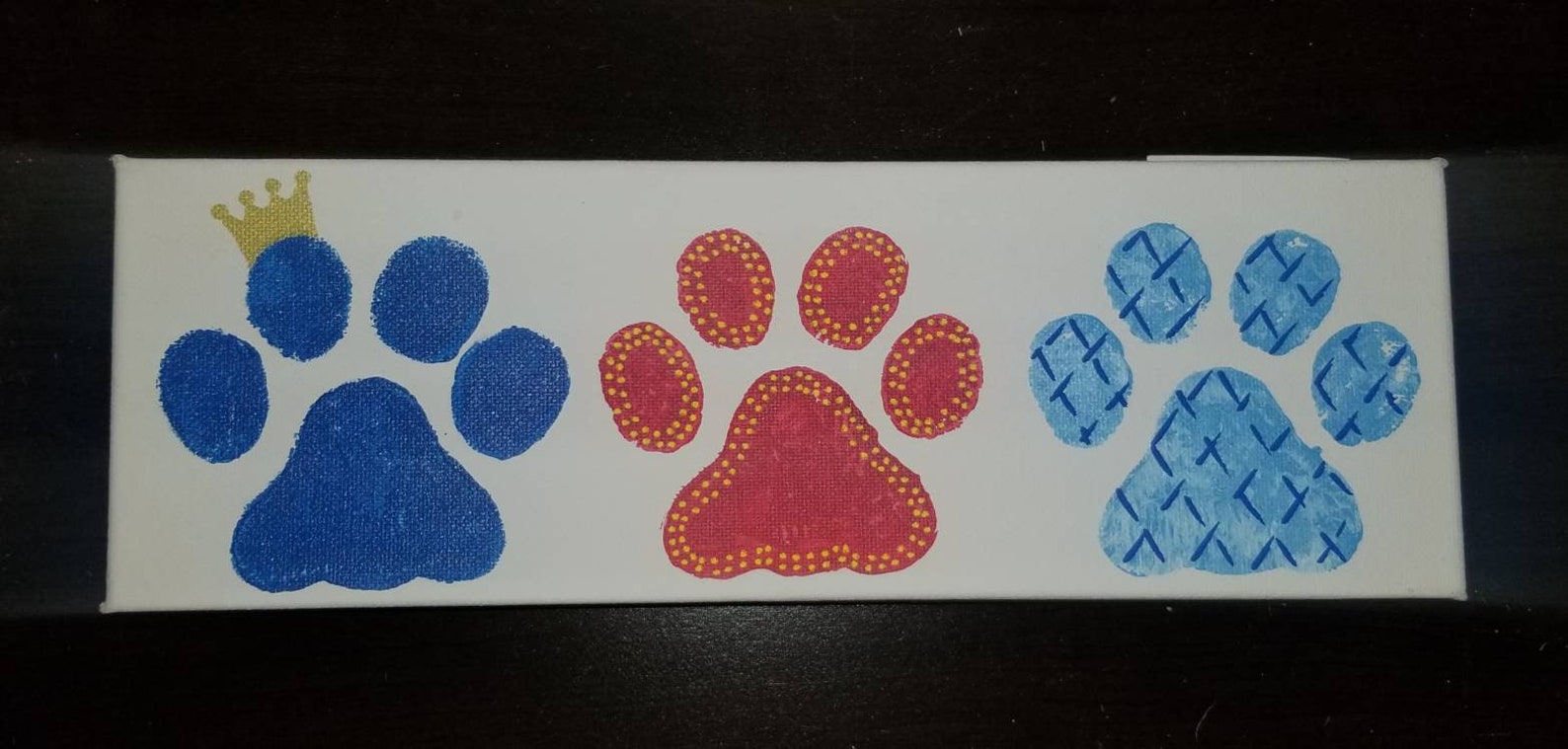 KC Royals Chiefs Sporting Dog/cat/pet Paw Art - Etsy